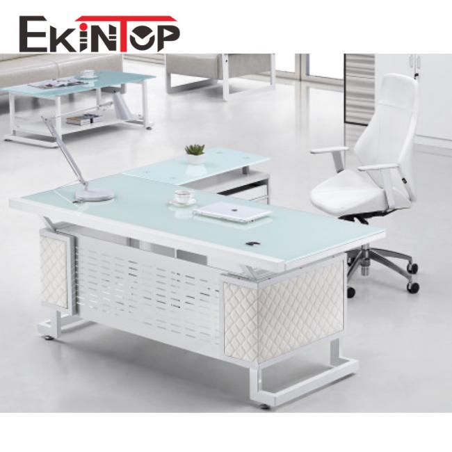 tempered glass desk