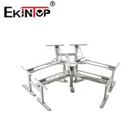 China L Shape Ergonomic Standing Work Station Electric Adjustable ODM for sale