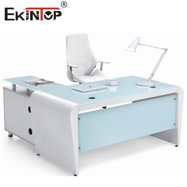glass computer desk