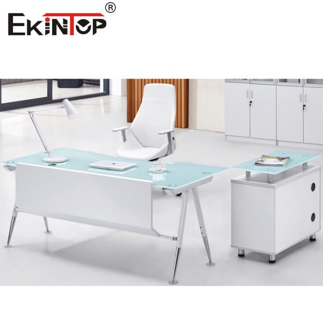 glass computer desk
