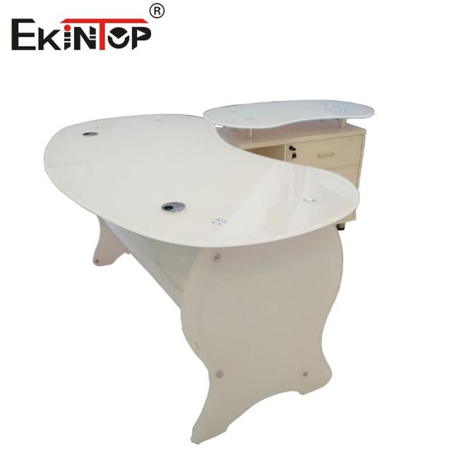 glass l desk