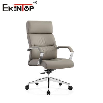 China Premium Craftsmanship Exquisite Leather Office Chair Adjustable Seat à venda