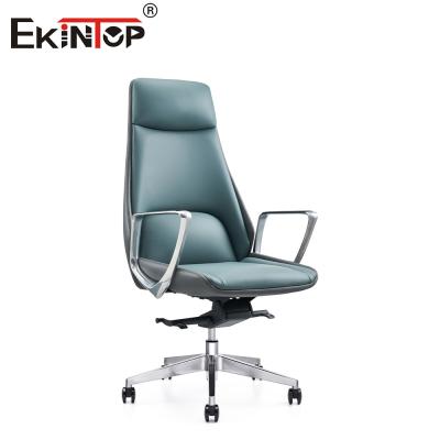 China Elevated Style And Support Sleek Leather Office Chair 10 Years Warranty en venta