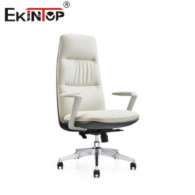 China Silla de oficina de cuero premium con comodidad superior y estilo clásico en venta