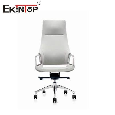 China Ergonomic Office Chair Leather Tailored Support for Long Work Hours en venta
