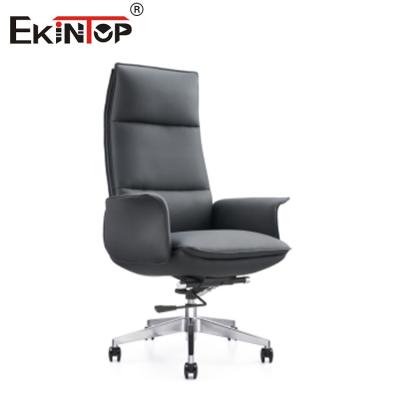 China Classic Genuine Leather Boss Chair Timeless Elegance For Modern Workplace en venta