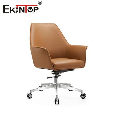 Cina Sedile ergonomico in pelle con supporto lombare e altezza regolabile in vendita