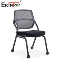 China Modern Black Training Chair With Stackable Wheels Molded Memory Foam for sale
