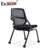 China Modern Black Training Chair With Stackable Wheels Molded Memory Foam for sale