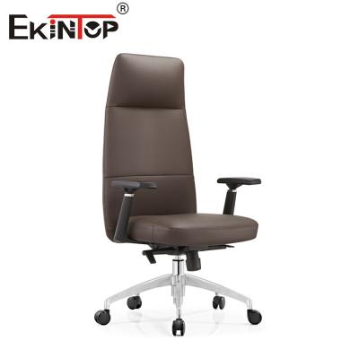 中国 Classic Swivel Revolving Leather Office Chair Adjustable Lumbar Support 販売のため
