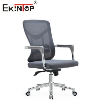 중국 Mid-Back Office Chair with Mesh Backrest Modern Design Metal Legs with Casters 판매용