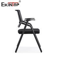 China Modern Style Stackable Training Chair With Wheels And Mesh Material for sale