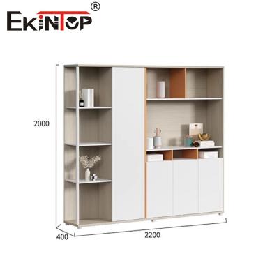 China Customizable Modern Office File Cabinet Bookshelf Bookcase Wooden Bookcase for sale