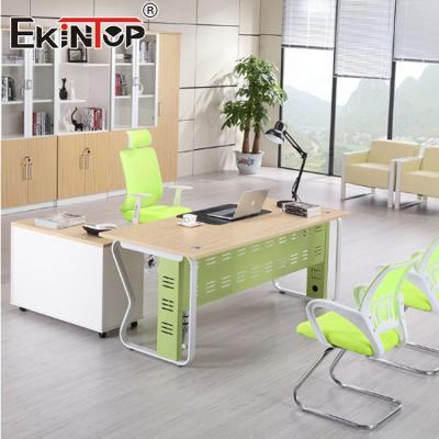 China Office Furniture Factory Modern Style Office Desk Wood Corner Desk for sale