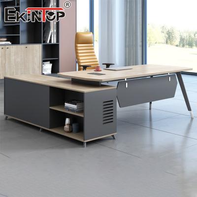 China Modern Style Oak Manager Office Desk Executive Desk with Drawers Custom for sale
