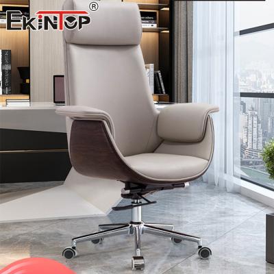 China Modern Style High-Back White Leather Office Chair Home Office Desk Chair à venda