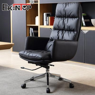 China Preço da fábrica Cadeira executiva de couro de costas altas Conjunto de móveis Cadeiras Breakroom à venda