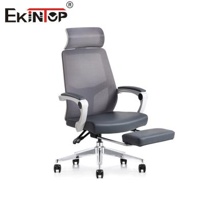 China Silla ergonómica gris ajustable de altura en la espalda con malla completa en venta