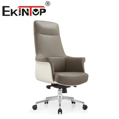 Chine Chaises de bureau exécutives modernes Boss Ergonomie pivotante chaise en cuir végétalienne lourde à vendre