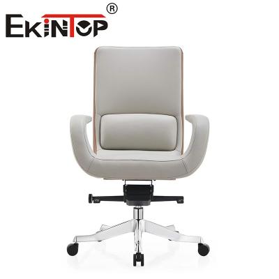 China Echt leer draaibare kantoorpersoneel Executive Chair Cowhide Office Chair Te koop