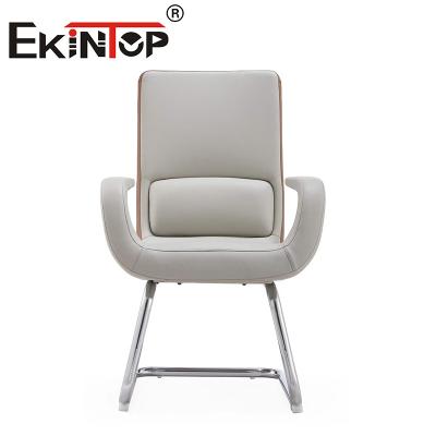 China China Leverancier Ergonomie Zwart Lederafdelingskantoorstoel Cowhide kantoorstoel Te koop