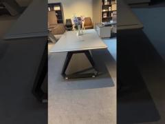 Lijst die van de rechthoek de Houten Conferentie voor Bestuurskamerbureau draaien