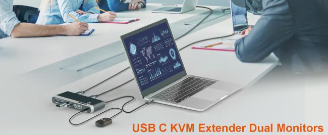 MSLFORCE USB C to DisplayPort KVM Switch with USB Hub