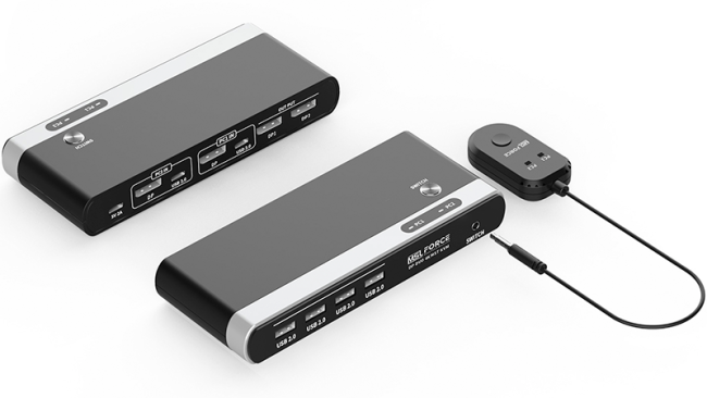 Dual monitor setup with MSLFORCE KVM Switch