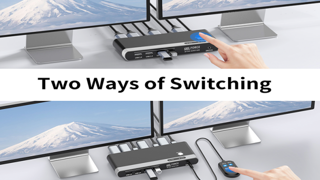 Switching methods for MSLFORCE KVM Switch