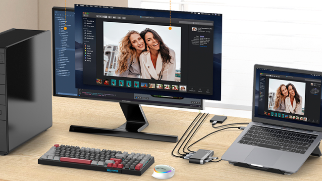 Device compatibility diagram for MSLFORCE KVM Switch