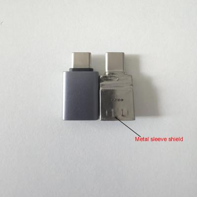 中国 小型 3.1 M to USB A F USB C アダプター OTG対応 5Gbps速度 メタルボディ 販売のため