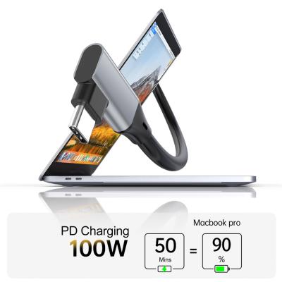 China Right Angle USB C Data Charging Cable PD240W USB Type C Cable for sale