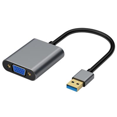 China USB 3.0 Graphics HUB Adapter For USB-A/M To VGA/F 1080p Video Resolution for sale