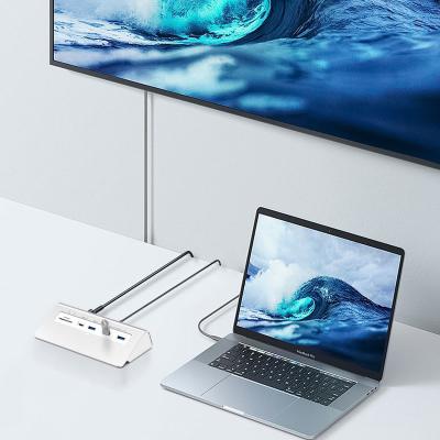 중국 트리플 디스플레이 USB C 도킹 스테이션 듀얼 HDMI 원 디스플레이 포트 4K 60Hz 비디오 스플리터 판매용