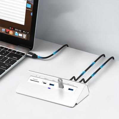 중국 트리플 디스플레이 USB C 도킹 스테이션 듀얼 HDMI 원 디스플레이 포트 4K 60Hz 비디오 스플리터 판매용