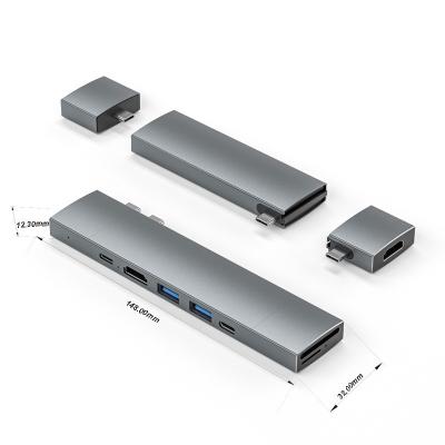 China 8 en 2 MultiPort HUB HDMI para el MacBook Air Pro en venta