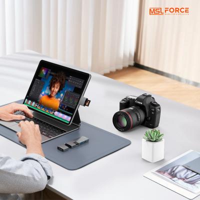 China 2 In 1 Card Reader Portable USB C UHS-I Memory SD And MicroSD Reader For IPad Pro for sale