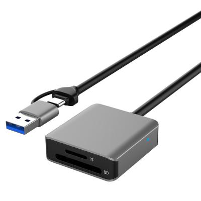 China USB 3.0 And USB Type C OTG Card Reader With 20CM USB A Extension Cable for sale