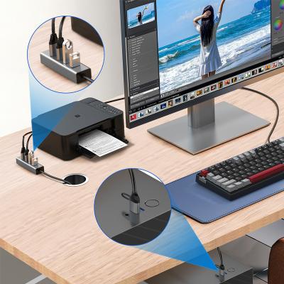 China Dual Interface USB3.0 HUB With 60CM Extension USB Cable for sale