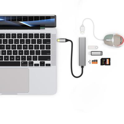 중국 USB3.0 타입 C 멀티 포트 5인 1 허브 SD TF 카드 리더 컴보 판매용