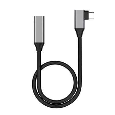 China 90 Degree USB Type C Full Featured Extension Cable For USB C Table Socket for sale