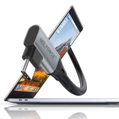 China 90 Degree USB Type C Full Featured Extension Cable For USB C Table Socket for sale