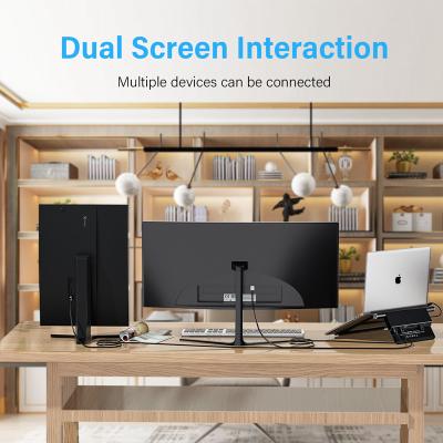 중국 USB C 노트북 조절식 스탠드 듀얼 HDMI 4K MST 비디오 출력 판매용