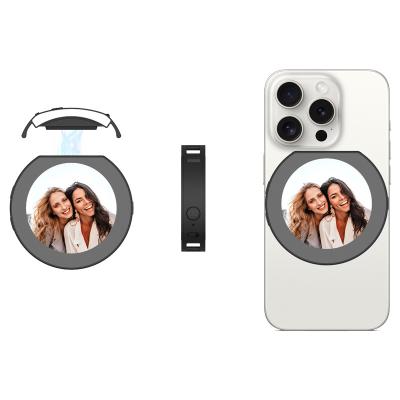 China Magnetic Selfie Monitor Screen With Bluetooth Selfie Remote 2 In 1 For IPhone 15 16Pro Max for sale