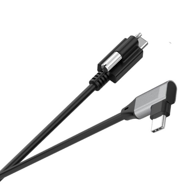 Quality USB C Screw To 90 Degree USB C Cable 5m Video Audio Data Power Custom Cable for sale