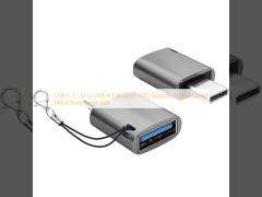 小型 3.1 M to USB A F USB C アダプター OTG対応 5Gbps速度 メタルボディ