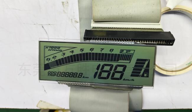 Custom 7 Segment LCD Display for Speedometer