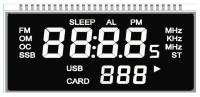 China Monochrome Screen Customized VA LCD Display 6 O'clock for sale