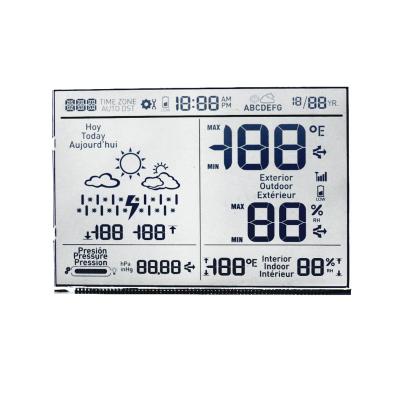 China Visor de cristal líquido personalizado, visor LCD de 7 segmentos de dígitos para medidor à venda