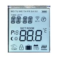 China 4.2 V Positive HTN 12 O' CLOCK Transflective Temperature Control Segment Code Screen for sale
